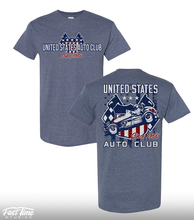 "Since 1956" Tee - Heather Navy – USACGear.com