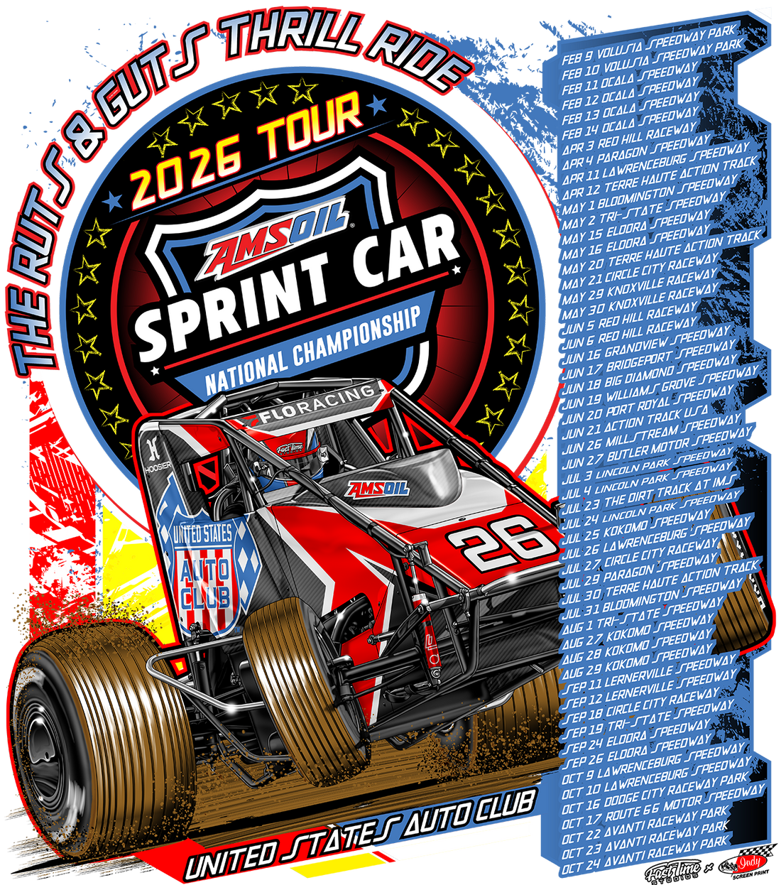 AMSOIL Sprint Car '26 Tour Decal – USACGear.com